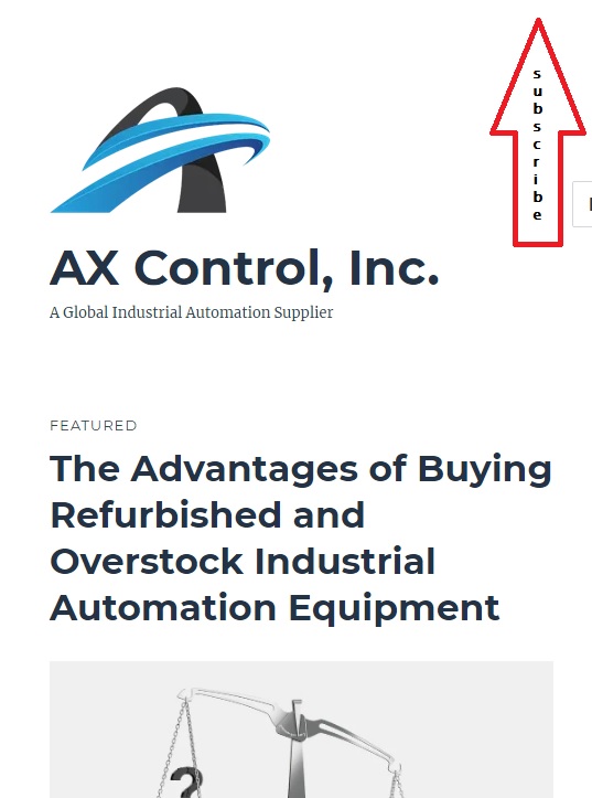 For quick access to our blog - AX Control, Inc.