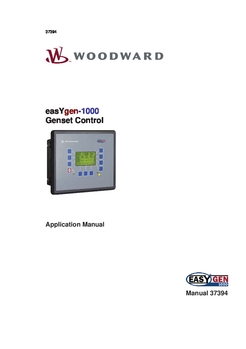 Woodward easYgen-1500 Genset Controller | Available