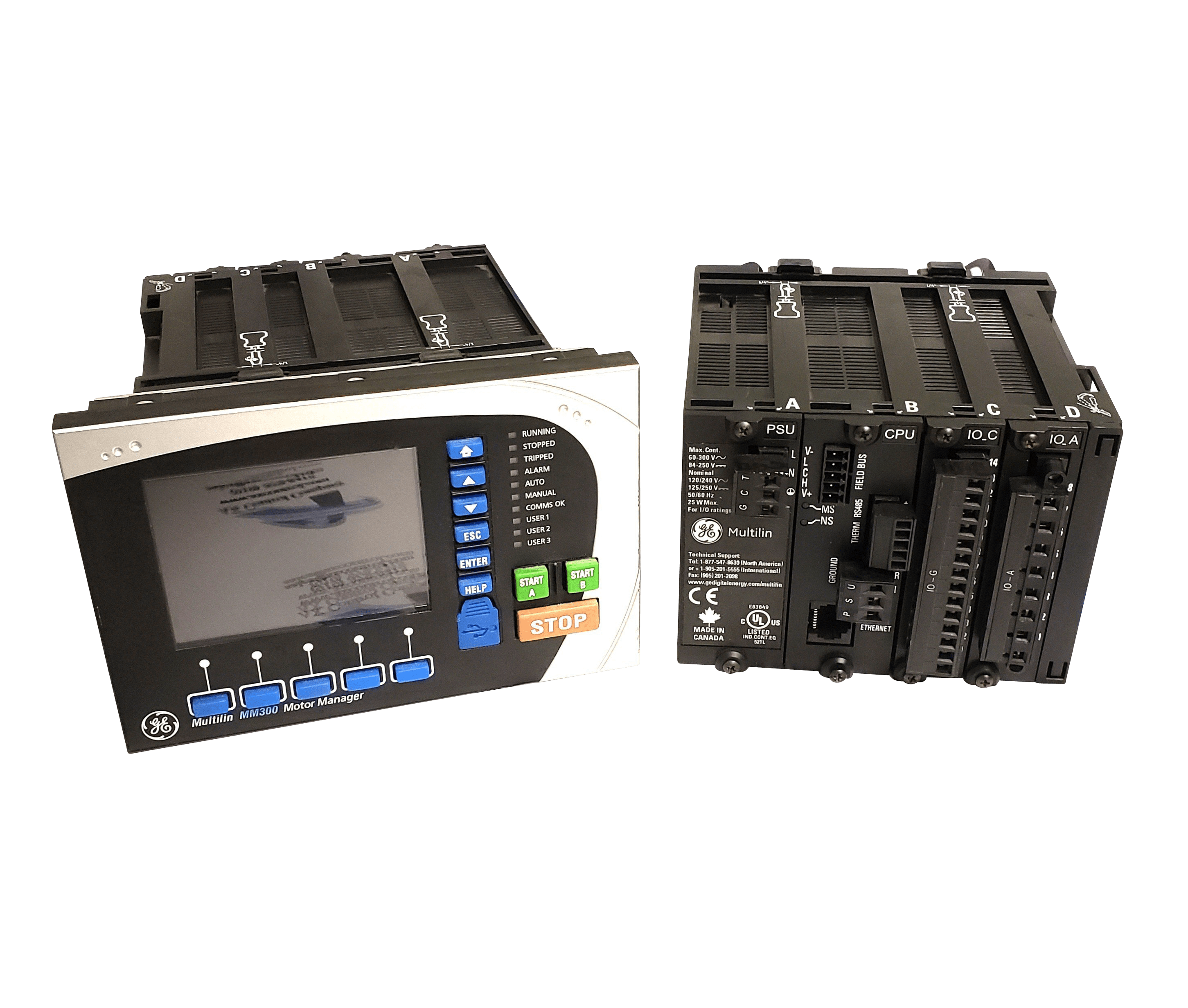 The GE Multilin MM300 Motor Manager series is a modular motor ...