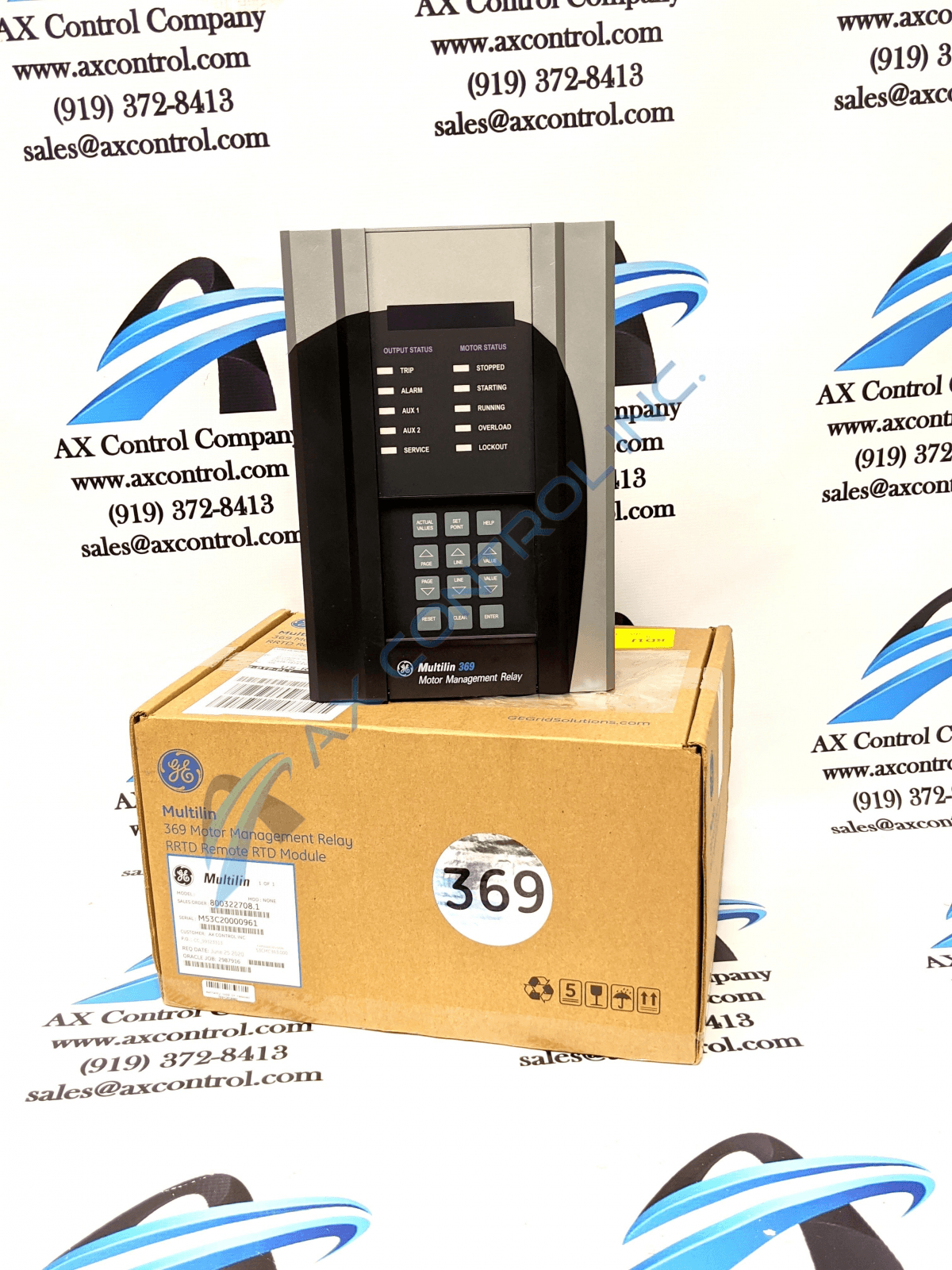 369-HI-0-M-0-0-E In Stock! GE Multilin 369 Motor Management Relay | GE ...