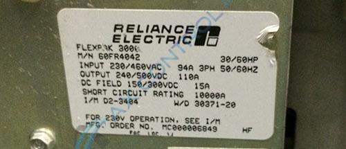 60FR4042 In Stock! Reliance Electric FlexPak 3000 | Reliance Electric ...