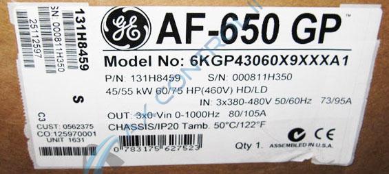 6KGP43050X9XXXA1 In Stock! GE Drives AF-650 GP Drives | 50HP 3-Phase GP ...