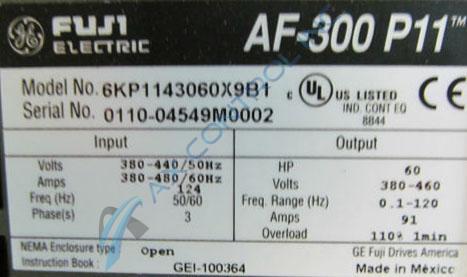 6KP1143060X9B1 In Stock! GE Drives Fuji Electric | GE General Electric ...