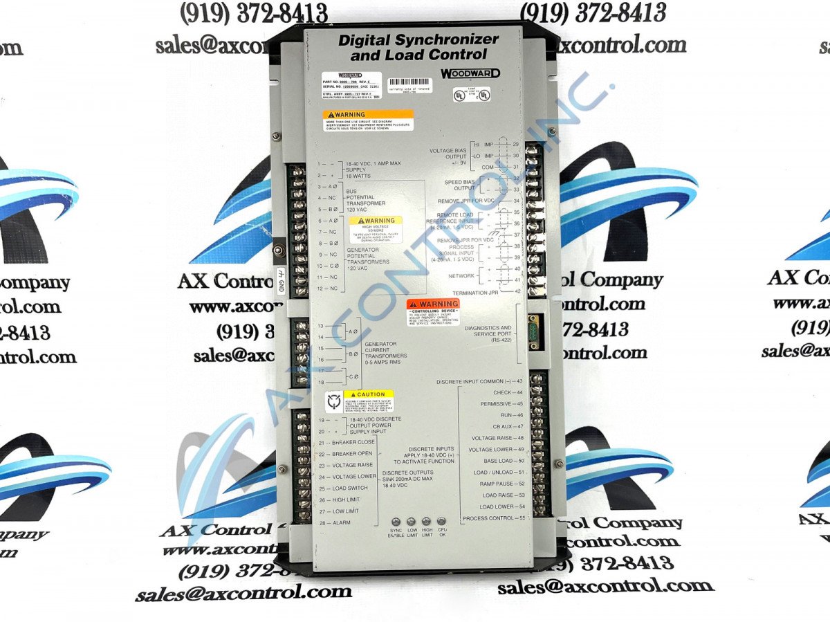 9905-796 Woodward Digital Synchronizer and Load Controllers