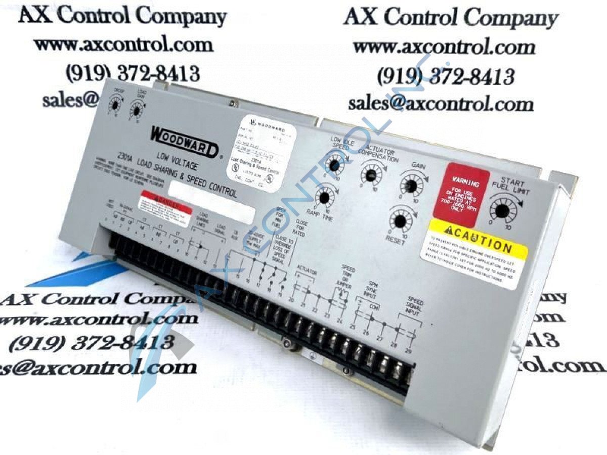 9907-019 In Stock! Woodward 2301A Electronic Load Sharing and Speed ...