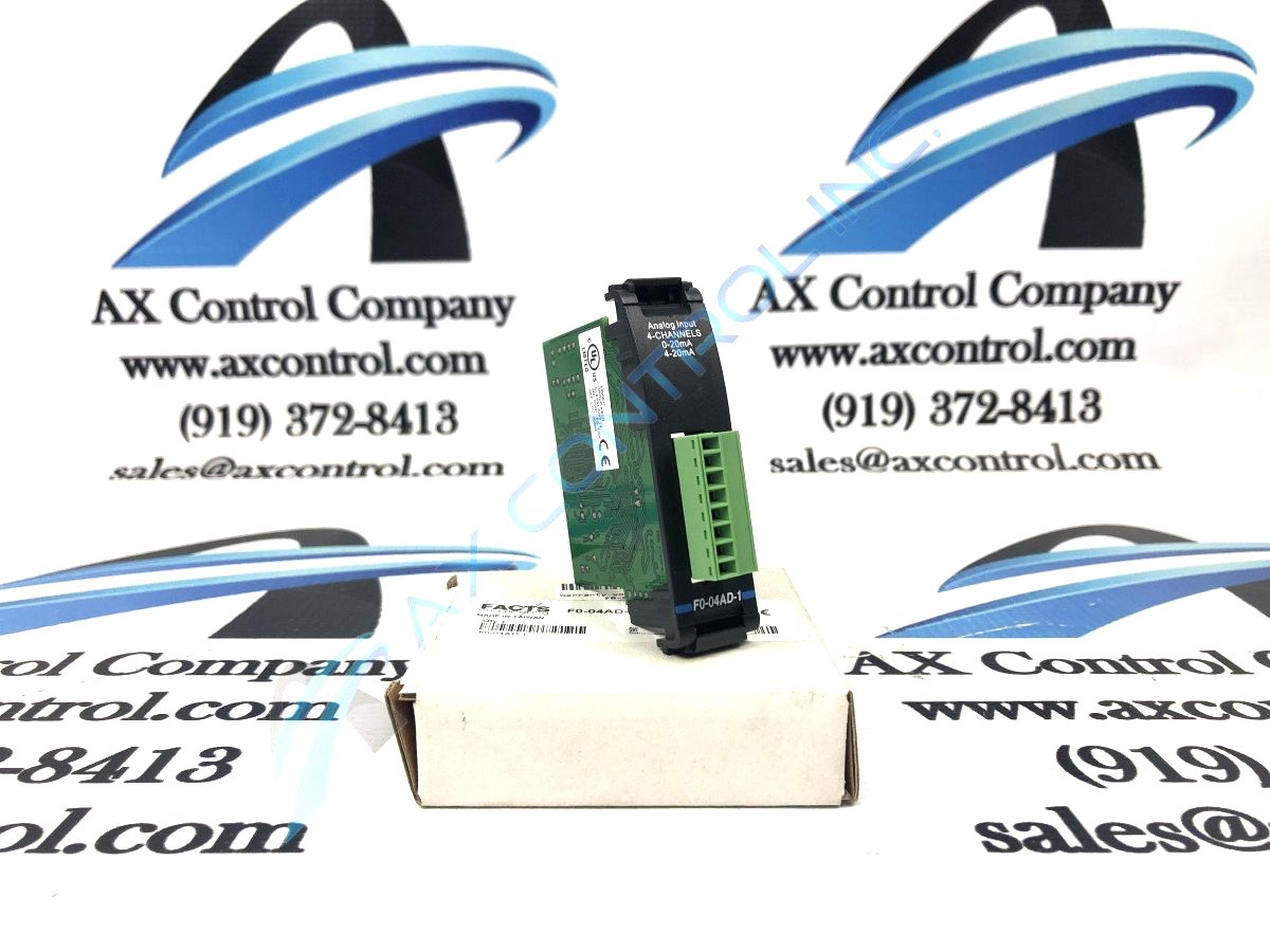 F0-04AD-1 is 4-Channel Analog Current Input. The DL05 and DL06 will ...