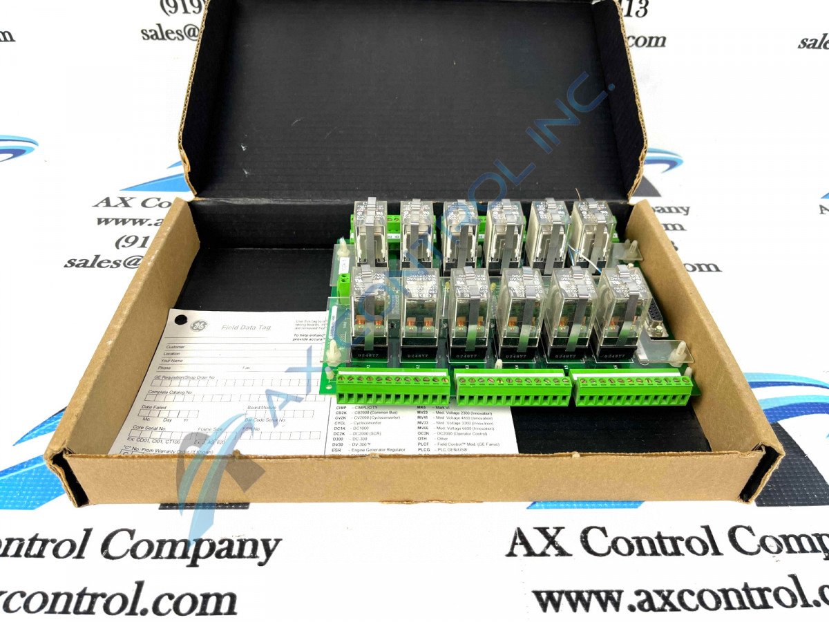 MARK VI GE TERMINATION BD. RELAY