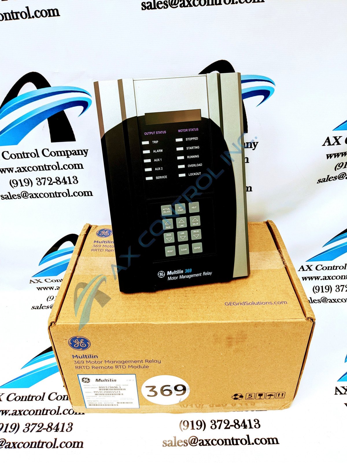 369-HI-R-M-F-P-H-E In Stock! GE Multilin 369 Motor Management Relay ...
