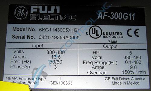 6KG1143005X1B1 In Stock! GE Drives Fuji Electric | GE General Electric ...