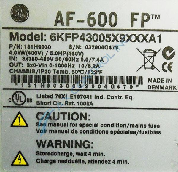 6KFP43005X9XXXA1 In Stock! GE Drives AF-600 Drives | Speed-Adjust AF ...