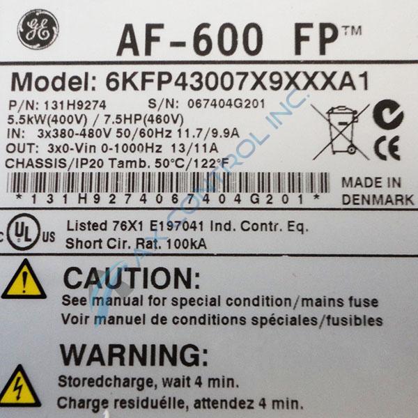 6KFP43007X9XXXA1 In Stock! GE Drives AF-600 Drives | HP Speed ...